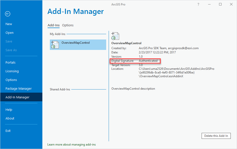 ProGuide Digitally signed add ins and configurations - Esri/arcgis-pro ...